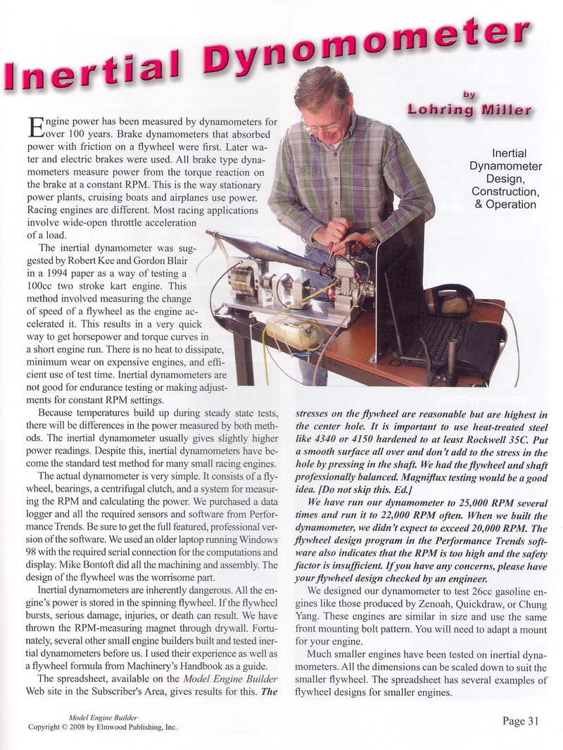 How To Measure Model Engine Performance